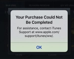 Your Purchase Could Not Be Completed Apple IOS , Fix – MacTip