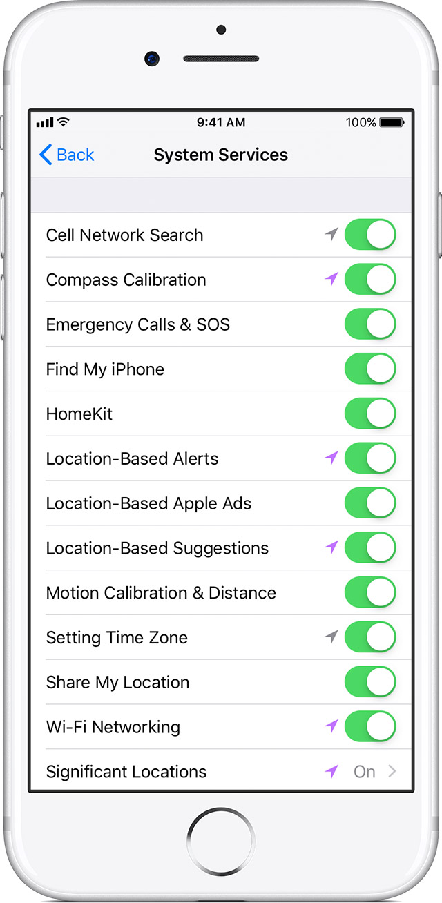 What does the Arrow Icon in the Location Services Mean? – MacTip